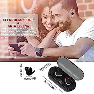 CZQIKEDA Wireless Ear Clip Bone Conduction Headphones,Ear-Clip Bone Conduction Headphones Bluetooth 5.0,IPX5 Waterproof Mini Sport Running Earring Earphone