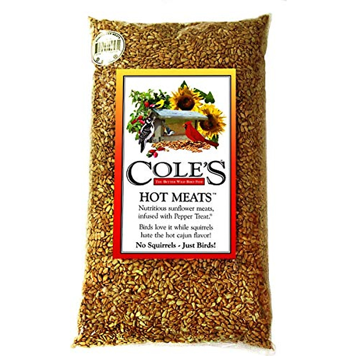 Cole's Hot Meats Assorted Species Wild Bird Food Sunflower Meats 20 lb.
