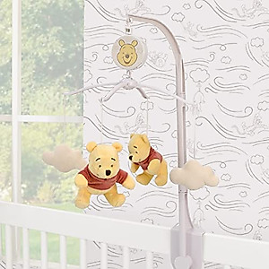 Disney Winnie The Pooh - Blustery Day Plush Clouds Musical Mobile