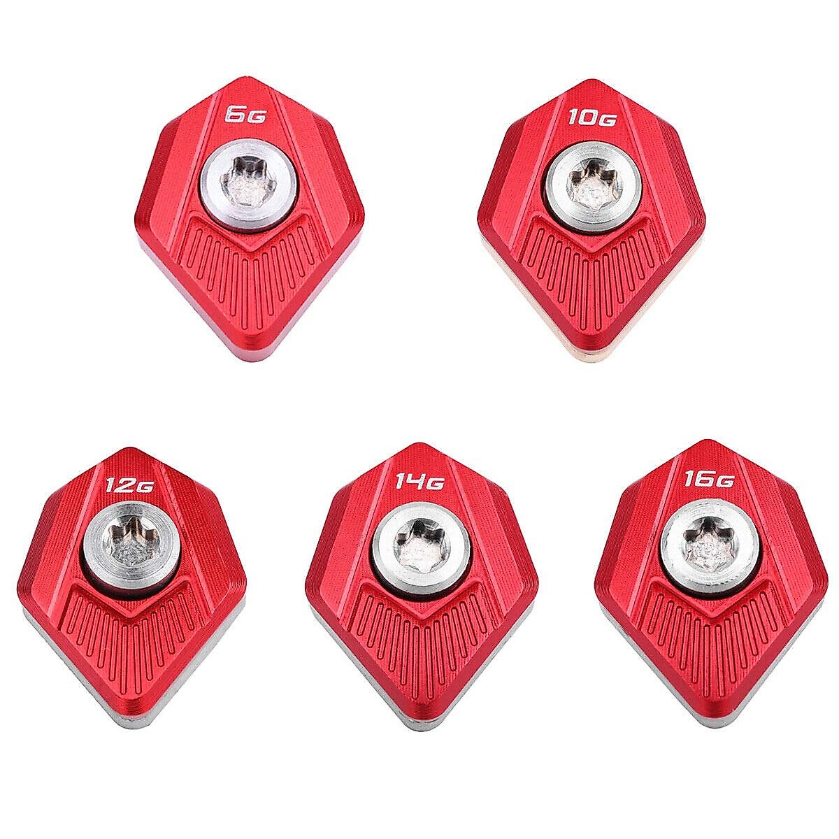 Gofotu 1 Set Aftermarket Golf Weight Tool Kit Fit Cobra SZ Speedzone Driver Red 6g,8g,10g,12g,14g,16g+Wrench+case