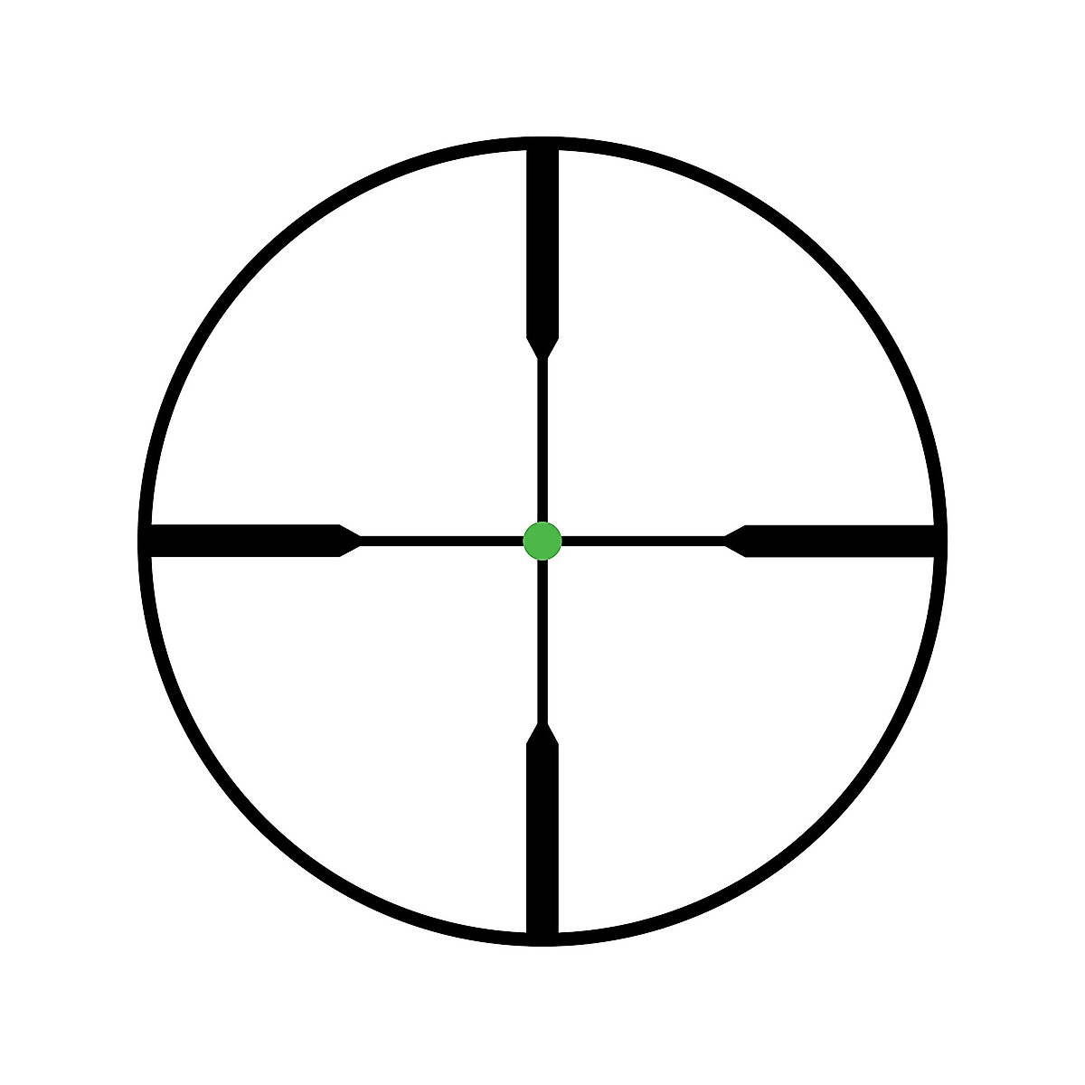 Trijicon TR24-C-200071 AccuPoint 1-4x24mm Riflescope, 30mm Main Tube, Standard Duplex Crosshair Retocle with Green Dot, Matte Black