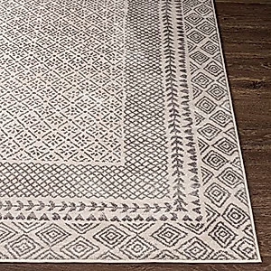 Artistic Weavers Vanessa Bohemian Border Area Rug, 5 ft 3 in x 7 ft 1 in, Gray