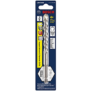 BOSCH 3/8 In. X 6 In. Hex Shank Hammer Drill Masonry Bit LBHX008