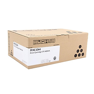 Ricoh 406465 Aficio SP 3400 3410 Toner Cartridge (Black) in Retail Packaging