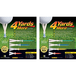 4 Yards More Golf Tees - variety pack (2 Count)