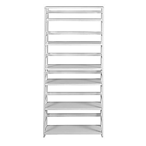 Regency Flip Flop Folding Bookcase, 67" x 30", White