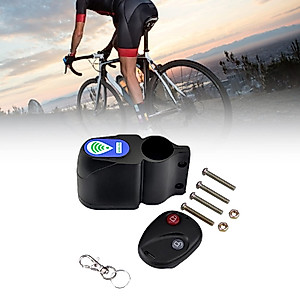 Talent Star Bicycle Sound Alert Protective Effective Plastic Bike Alarm Lock Sound Alert Compatible with Mountain Bike Black