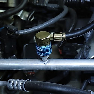 ZeroR Performance Boost Kit for R1234YF Refrigerant AC Systems | 24" Charging Hose with Gauge | 3 Cans