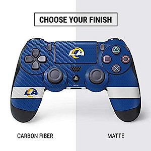 Skinit Decal Gaming Skin Compatible with PS4 Controller - Officially Licensed NFL Los Angeles Rams Zone Block Design
