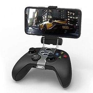 MENEEA Clip Mount for X-Series S/X, for Xbox One/S/X, Controller Phone Foldable Clamp Holder Cellphone Stand with Adjustable Bracket for X-Series S/X, for Xbox One/S/X Controller