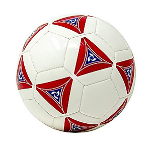 Mikasa Serious Soccer Ball (Red/White, Size 4)