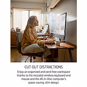 HP Pavilion 31.5 inch All-in-One Desktop PC, Intel Core i5-12400T Processor, Intel UHD Graphics, 16 GB RAM Memory, Windows 11 Home Operating System (32-b0010, Sparkling Black)