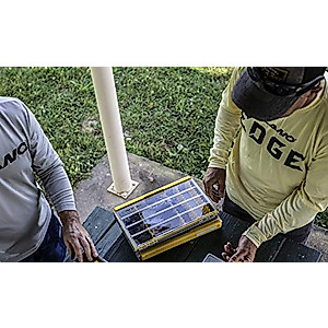 Plano EDGE Premium Jig and Bladed Jig Tackle Utility Box, Clear and Yellow, Rust-Resistant Storage, Waterproof Tray for Jig and Bladed Jig Tackle