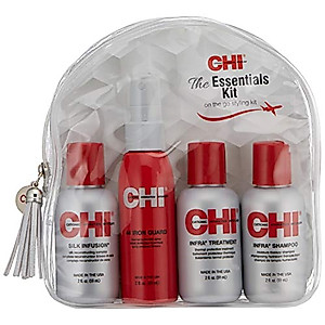 CHI Infra The Essentials Kit with Infra Shampoo, 44 Iron Guard, Infra Treatment and Silk Infusion