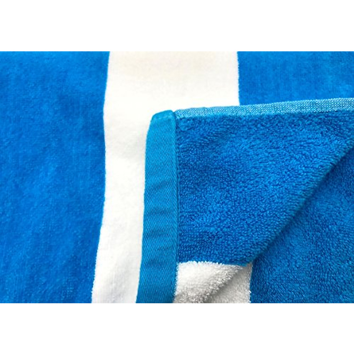 La Calla Cabana Beach Towel - 100% Terry Velour Cotton Turkish Towels - 35 Inches by 60 Inches Plush Soft and Comfortable and Extremely Absorbent; - Eco Friendly (1 Towel, Aqua)