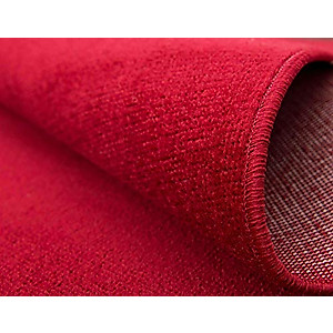 Unique Loom Williamsburg Collection Area Rug - Solid (4' 1" x 6' 1" Rectangle, Burgundy)