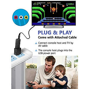 Fordim Retro Game Console,2 Classic Controller, AV Output NES Game Console, Built in 620 Classic Games,Plug and Play Video Game Console for TV, Ideal Gift for Kids and Adult