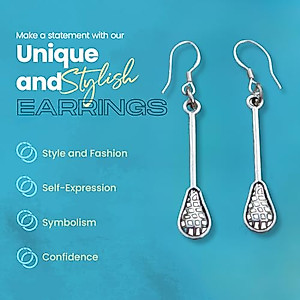 Lacrosse Stick Earrings - Lacrosse Jewelry - Gift For Lacrosse Players, Moms and Coaches