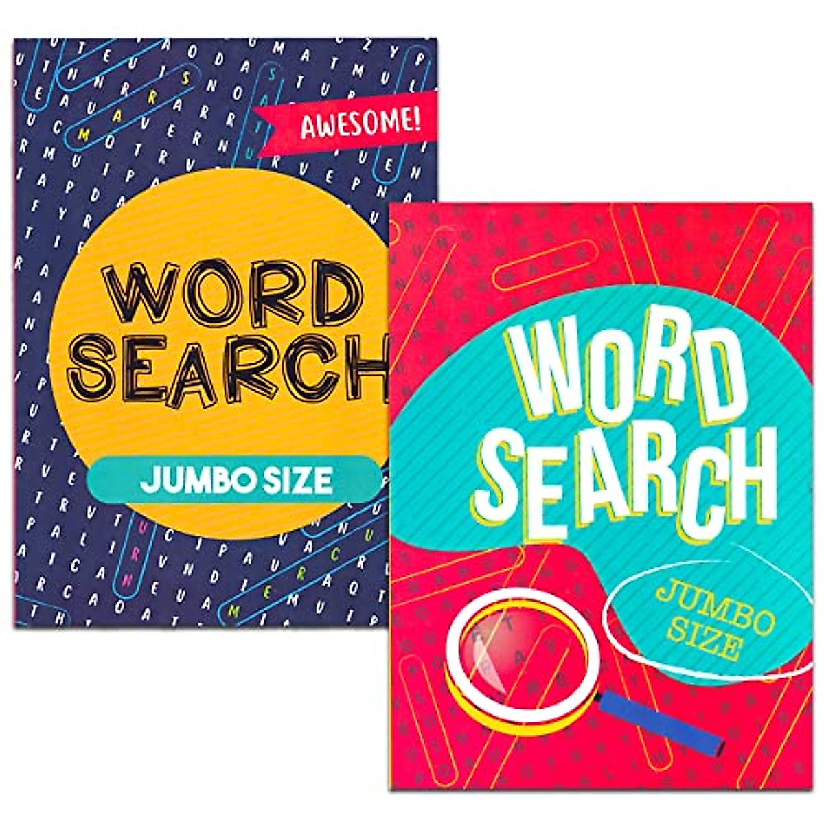 8 Large Print Word Search Books for Adults, Seniors - Set of 8 Jumbo Word Hunt Puzzle Books with Large Print Plus Pen and Magnifier (Over 700 Word Find Puzzles)