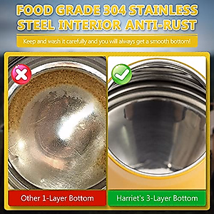 Gooseneck Kettle, Harriet 37oz Pour Over Kettle Stove Top, Stainless Steel Coffee kettle with Thermometer, Tea Kettle with 3-Layer Base, Anti-Hot Handle, for Drip Coffee & Tea