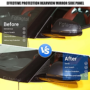 Fit for Toyota Supra GR A90 A91 MK5 2019-2024 ABS Rearview Mirror Side Spoiler Trim Cover Stickers, Channel The Car Air, Reduce The Wind Noise Inside The Car, 2PCS (Matte Black)