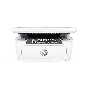 HP LaserJet MFP M140we All-in-One Wireless Black & White Printer with HP+ and Bonus 6 Months Instant Ink (7MD72E)