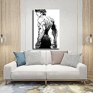 YYUU Gurappura Baki Poster Baki Hanma Poster Baki Poster (14) Canvas Poster Posters for Room Aesthetic Art Poster Print Poster 12x18inch(30x45cm) Unframe-style