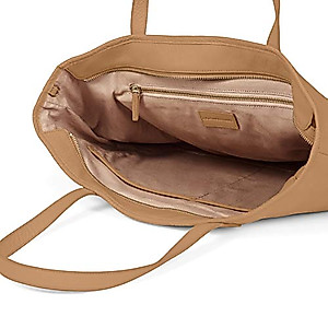 Leatherology Camel Large Zippered Downtown Tote