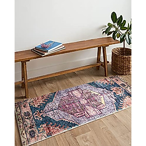 Loloi II Fiona Collection B20341 Purple/Multi, Contemporary 2'-0" x 5'-0" Accent Rug