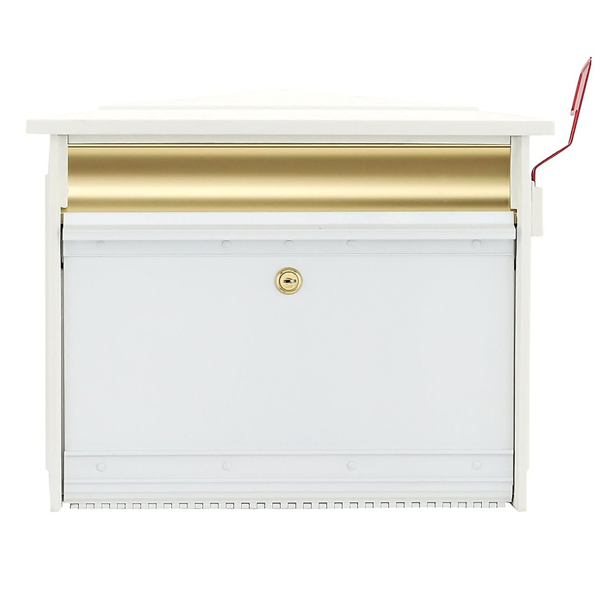 Architectural Mailboxes Mailsafe Aluminum, Locking, Wall Mount Mailbox, MSK00WAM, White, Medium Capacity