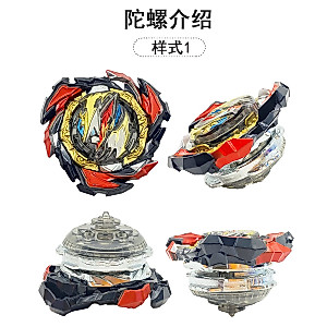 ASVEXKW Battling Tops Burst Toy Game Set Great Birthday Gift for Children Kids Boys Ages 6 8 10 12+ Battle Battling Tops Set 4 Spinning Tops 2 Launchers