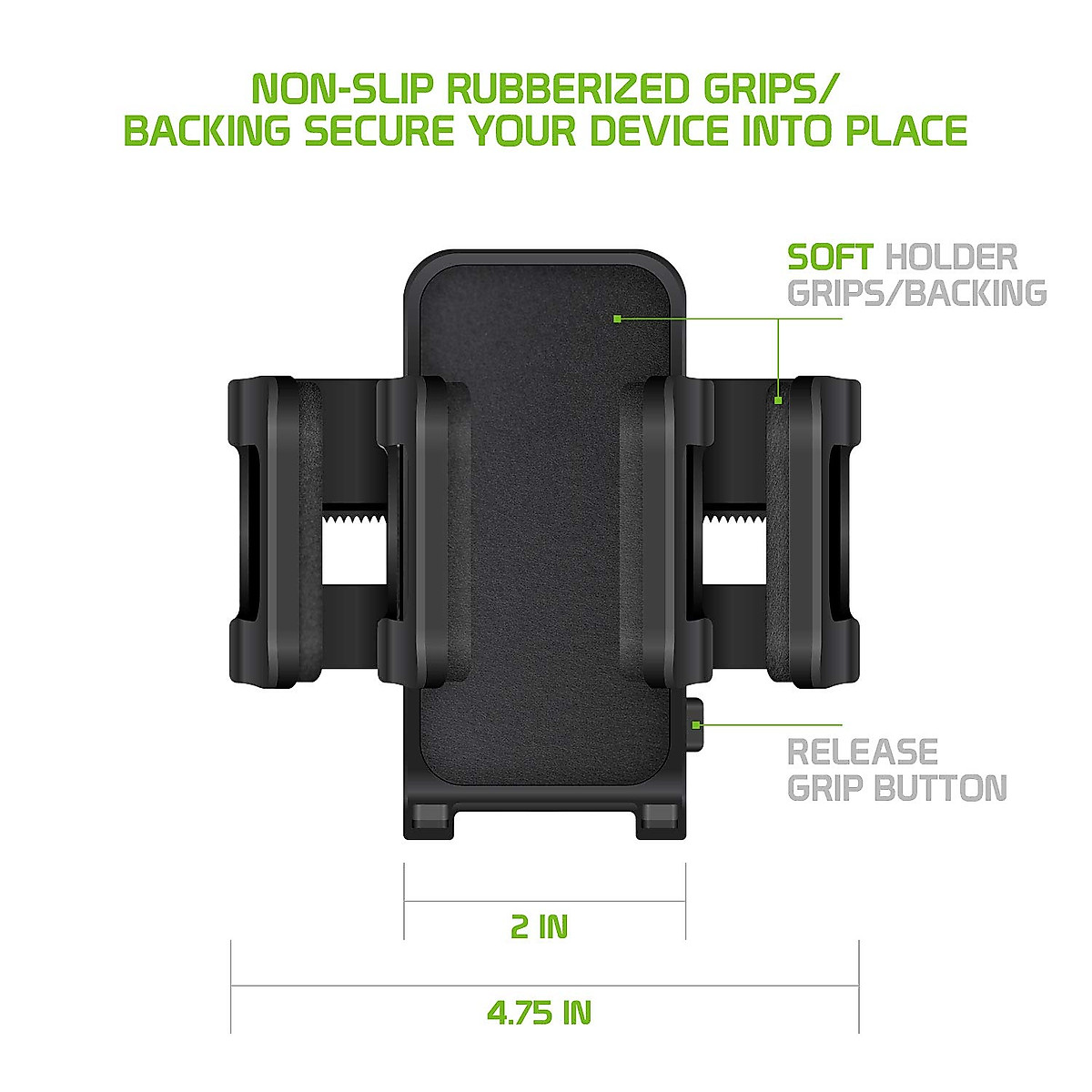 Cup Holder Phone Mount, Goose Neck Hands Free Cradle Compatible with Apple iPhone, Samsung Galaxy Z Flip, Z Fold, Google Pixel, Moto (PH650G)