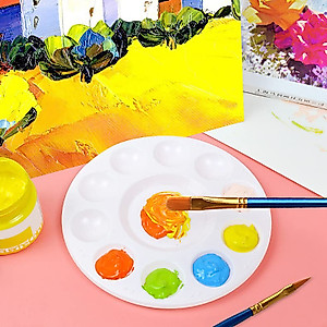 15 Pack Paint Tray Palettes for Kids, Plastic White Palettes for Students, Paint Holder, Paint Supplies