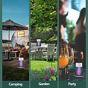 Bug Zapper Indoor Mosquito Dunks Mosquito Zapper Fly Traps Outdoor Fruit Fly Traps Portable Flying Insect Trap for Patio Garden Home Picnic Camping Green