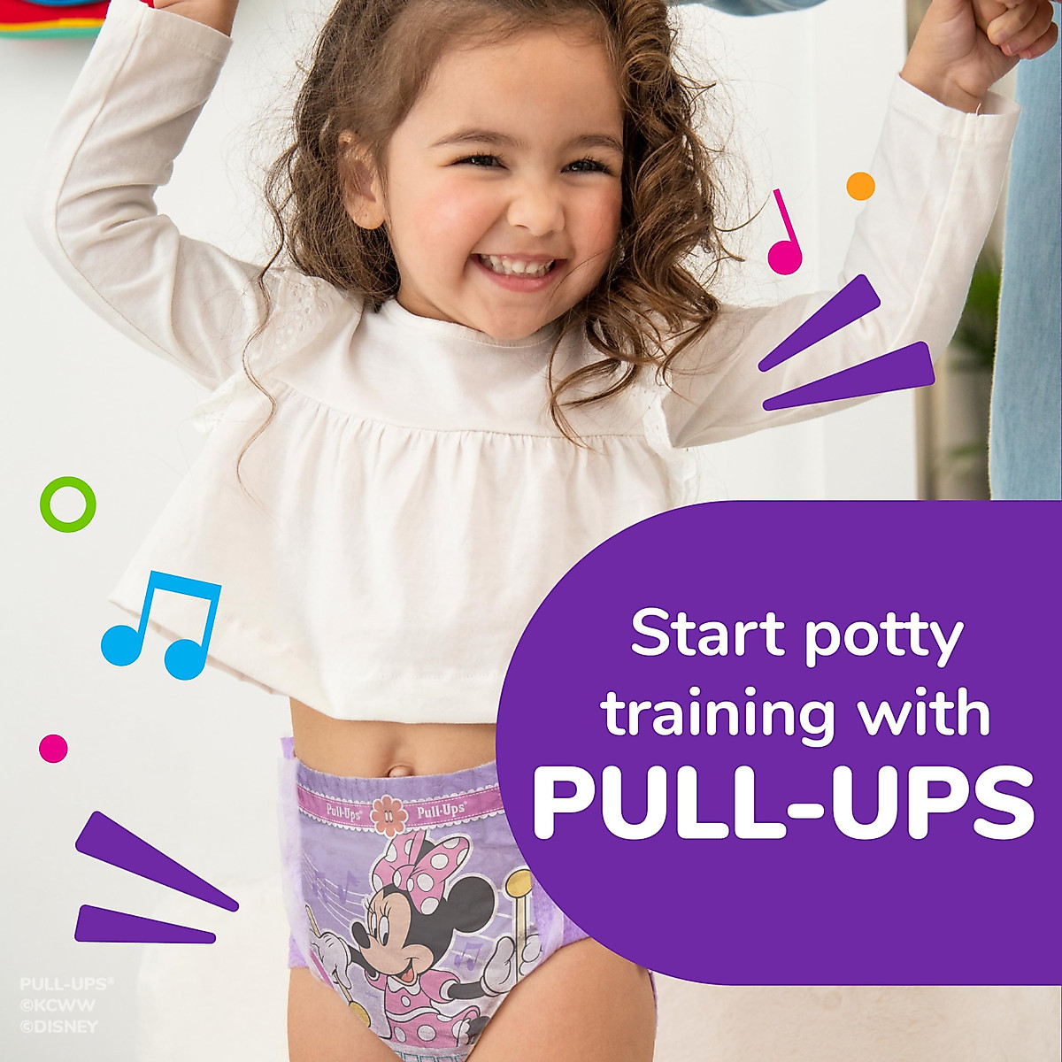 Pull-Ups Girls' Potty Training Pants, Size 3T-4T Training Underwear (32-40 lbs), 112 Count (4 Packs of 28)