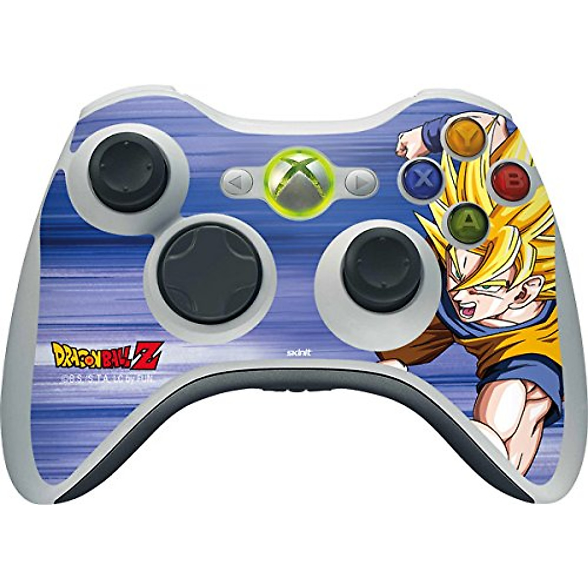 Skinit Decal Gaming Skin compatible with Xbox 360 Wireless Controller - Officially Licensed Dragon Ball Z Dragon Ball Z Goku Design