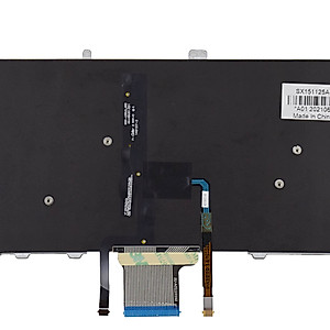 SUNMALL Backlit Keyboard Replacement with Pointer and Backit Compatible with Dell Latitude 14 7000 E7440 E7240 E7420 Series Black US Layout