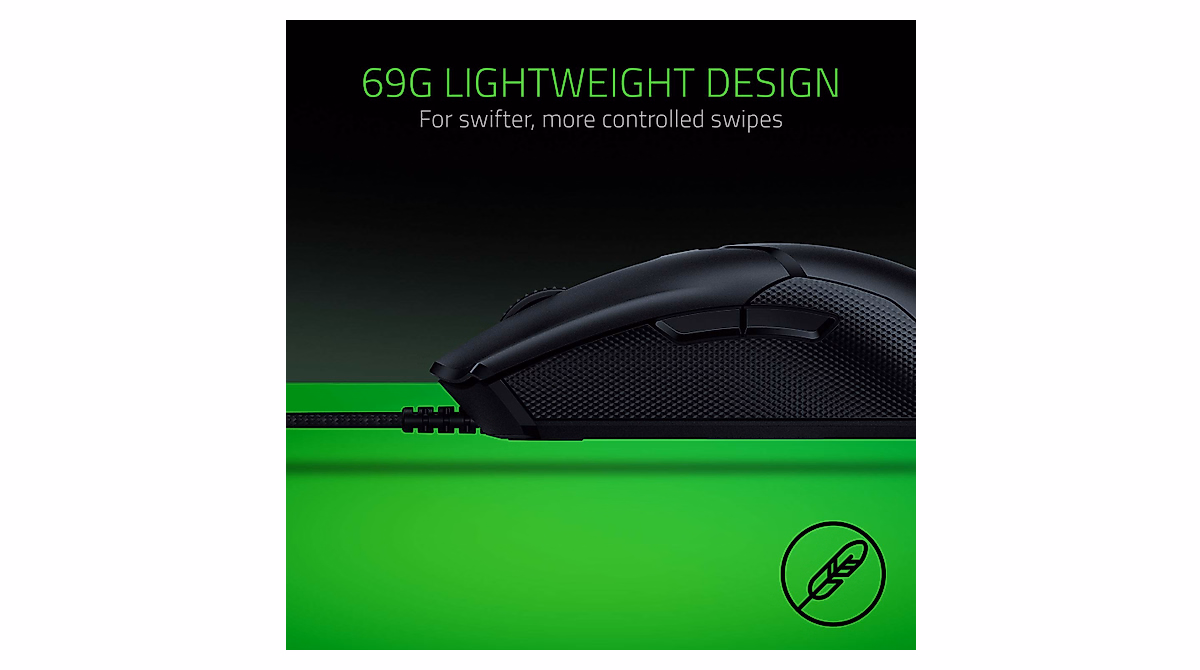 Razer Viper Ultralight Gaming Mouse - 16K DPI, RGB, Ambidextrous