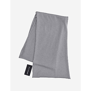 State Cashmere Unisex Long Jersey Knit Scarf Made with 100% Pure Inner Mongolian Cashmere - Elegant, Soft, & Versatile - Ultra Warm Winter Accessories - (Pale Charcoal, 80"x13.5")