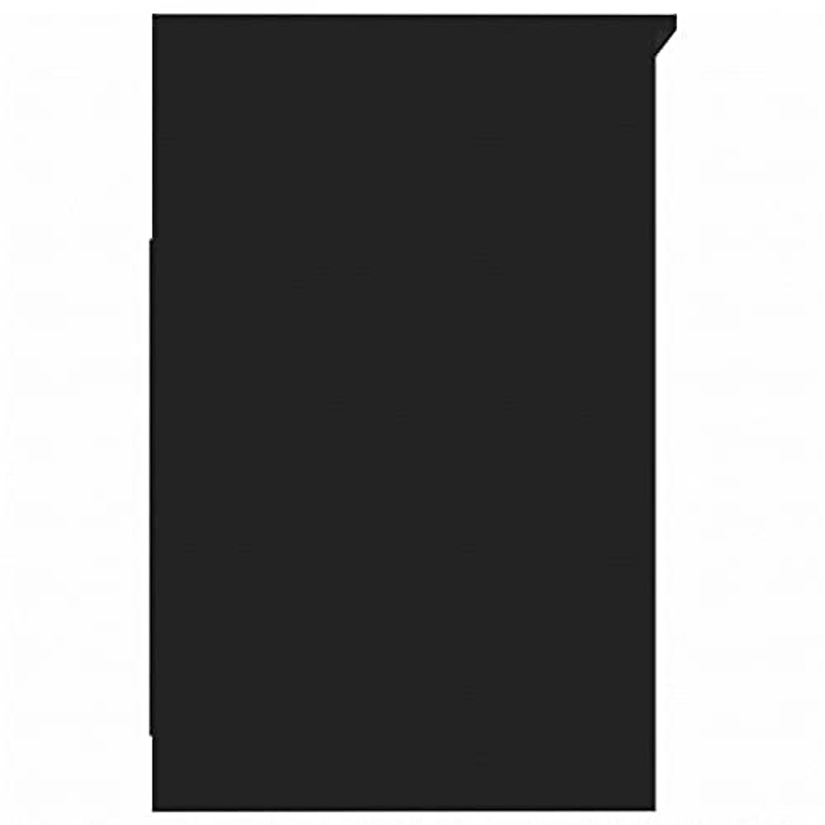 MAXCBD Nightstand Bedside Table Drawer Cabinet Drawer Cabinet Black 15.7"x19.7"x29.9" Chipboard Easy to Maintain and Clean Storage Tower Dresser