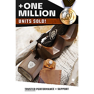 Dalstrong Obliterator Meat Cleaver Knife - 9 inch - Barbarian Series - Premium Swedish 14C28N High Carbon Stainless Steel - Black Brown Stabilized Wood Handle - Massive Heavy Duty Knife with Sheath