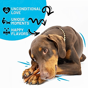 Sitka Farms Happy Tails Pack Crunchy Beef Sticks for Dogs 5 Inch (50 Pack) & Extra Large Bully Sticks 6 Inc (10 Pack) - All-Natural Dog Treats and Chews - for Small, Medium and Large Dogs