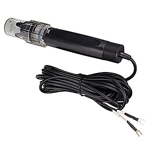 pH Meter, pH Electrode Probe, Industrial PH Detectors, ABS Material 5 Meters PH Electrode for Aquarium Hydroponics Plant Pool