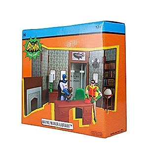 McFarlane Toys - DC Retro Wayne Manor Library (Batman 66') Playset