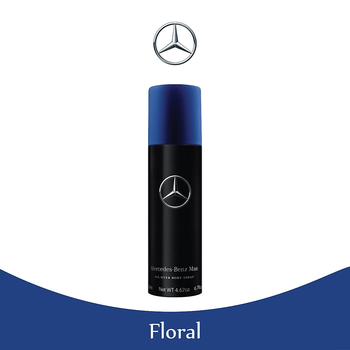 Mercedes-Benz Man - Body Spray for Men - Woody Fruity Fragrance with Ambrette and Cedar - Long-Lasting Mens Body Spray - All Over Freshness - 6.7 oz