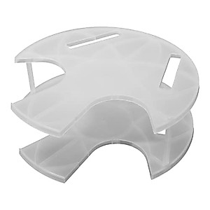 DoubleWave 2-in-1, 2-Tiered Sturdy Microwave Plate Stacker and Food Display Heats Two Dinner Plates at Once. No Wilting, BPA and Melamine Free is Like Adding an Extra Shelf to Your Microwave (Neutral)