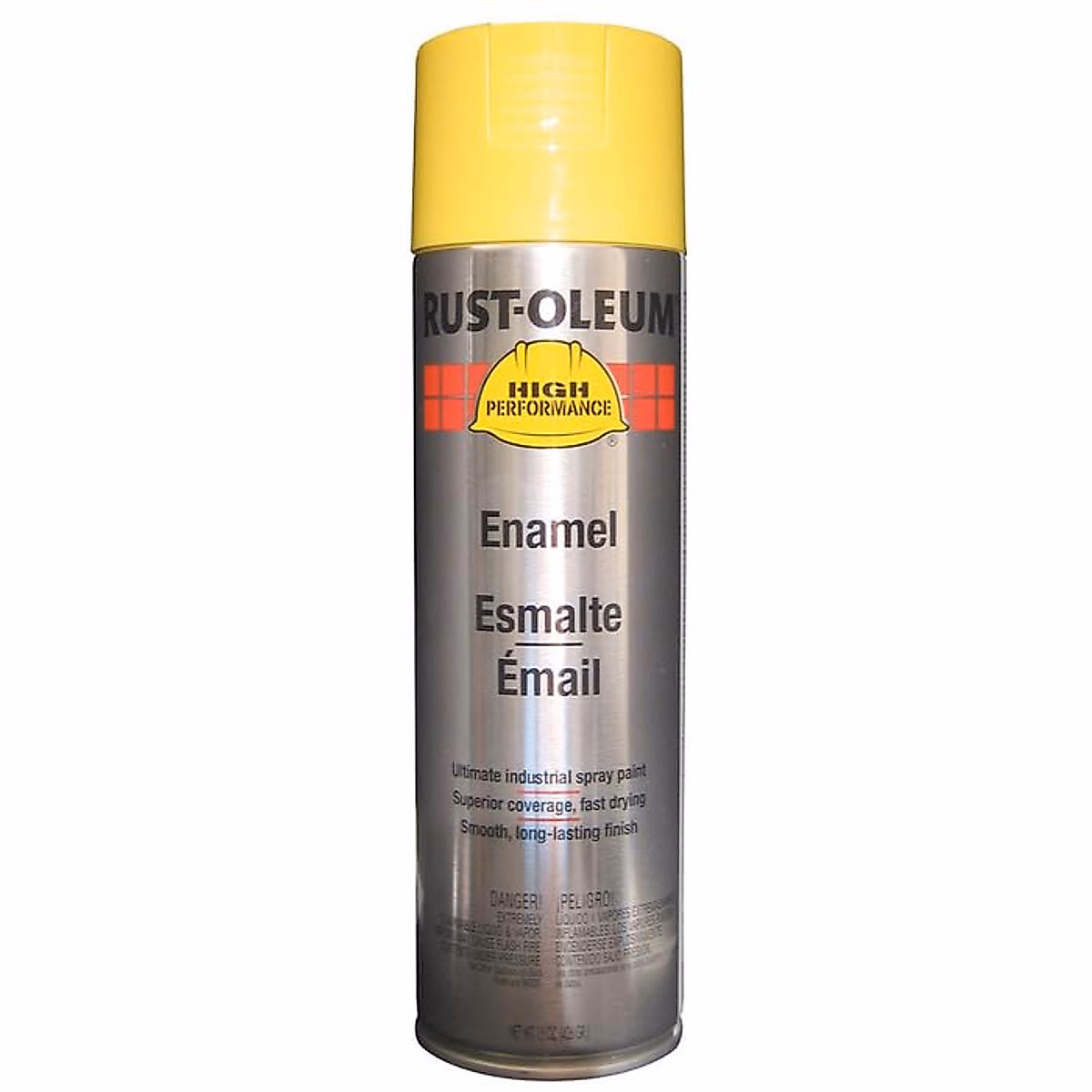 Rust-Oleum V2143838 High Performance V2100 System Rust Preventive Enamel Spray Paint, 20 fl. oz. container, 15 oz. fill,, Safety Yellow, 6-Pack