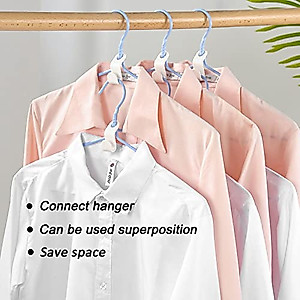 100PCS Clothes Hanger Connector Hooks, Cascading Hanger Hooks for Heavy Duty Space Saving Cascading Connection Hooks, Load 30 Pounds (Multicolor-100pcs)