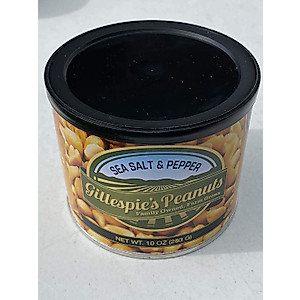 Salt and Pepper 10oz cans Gillespie's Peanuts grown on our family farm! sp (1)
