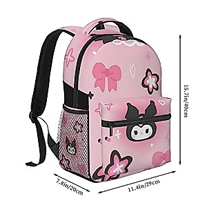 RODES Kurromi Backpack Anime Casual Lightweight Travel Laptop Backpack Cartoon Fans Gift Kawaii